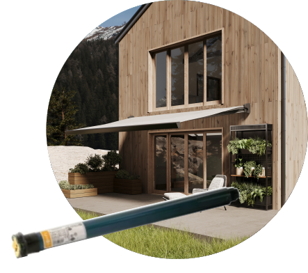 OREA 50 RTS 40/17 VVF 5M - BAR markise/pergola motor - Sologtak